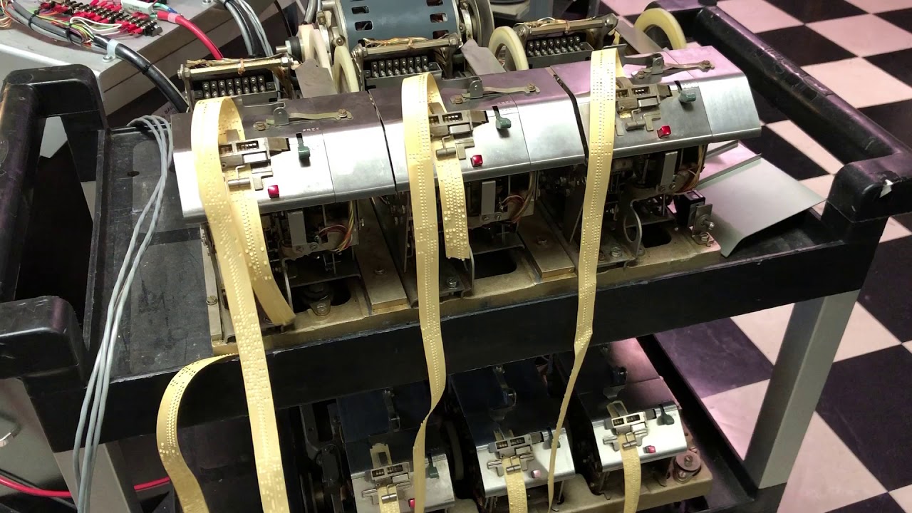 Teletype torn tape relay transmitter group