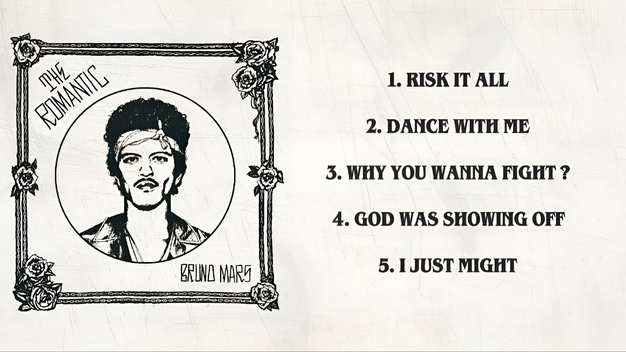 BRUNO MARS • THE ROMANTIC PLAYLIST • | FULL LYRICS 