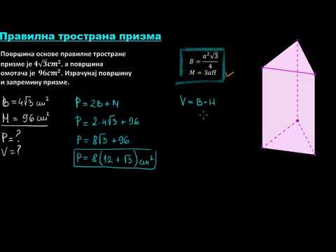 Prizma – Trostrana prizma | Učim matematiku