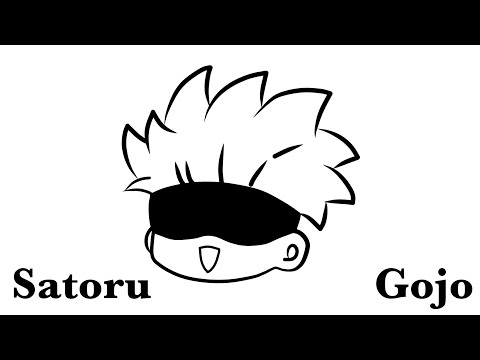 Cómo dibujar un Satoru gojo