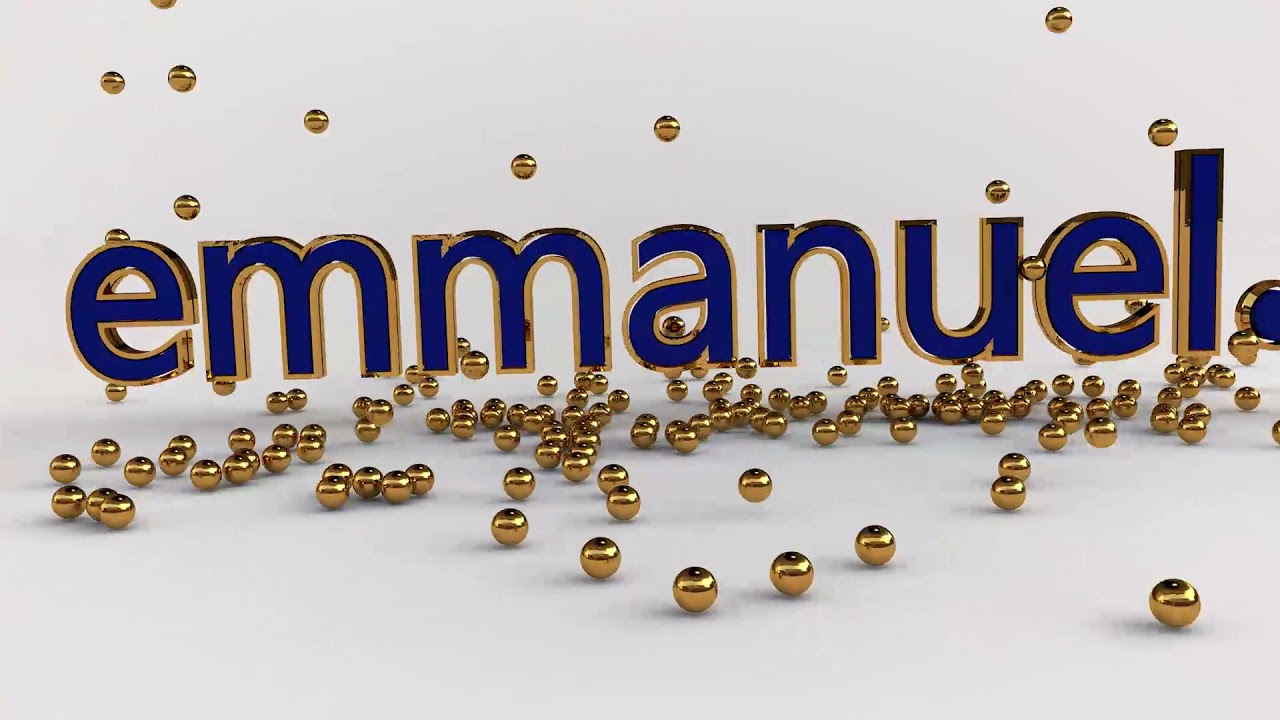 Emmanuel tv 3d logo animation