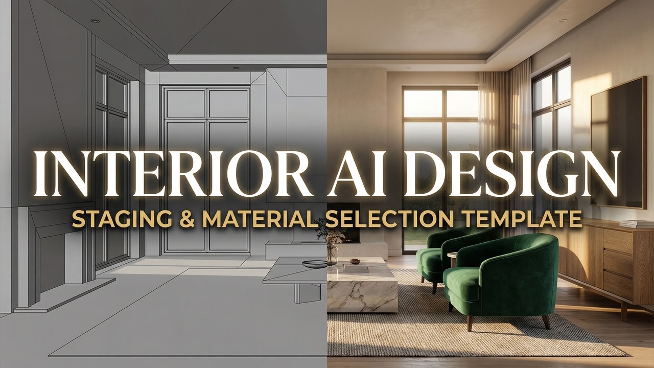 Interior Design Staging and Material Selection Template