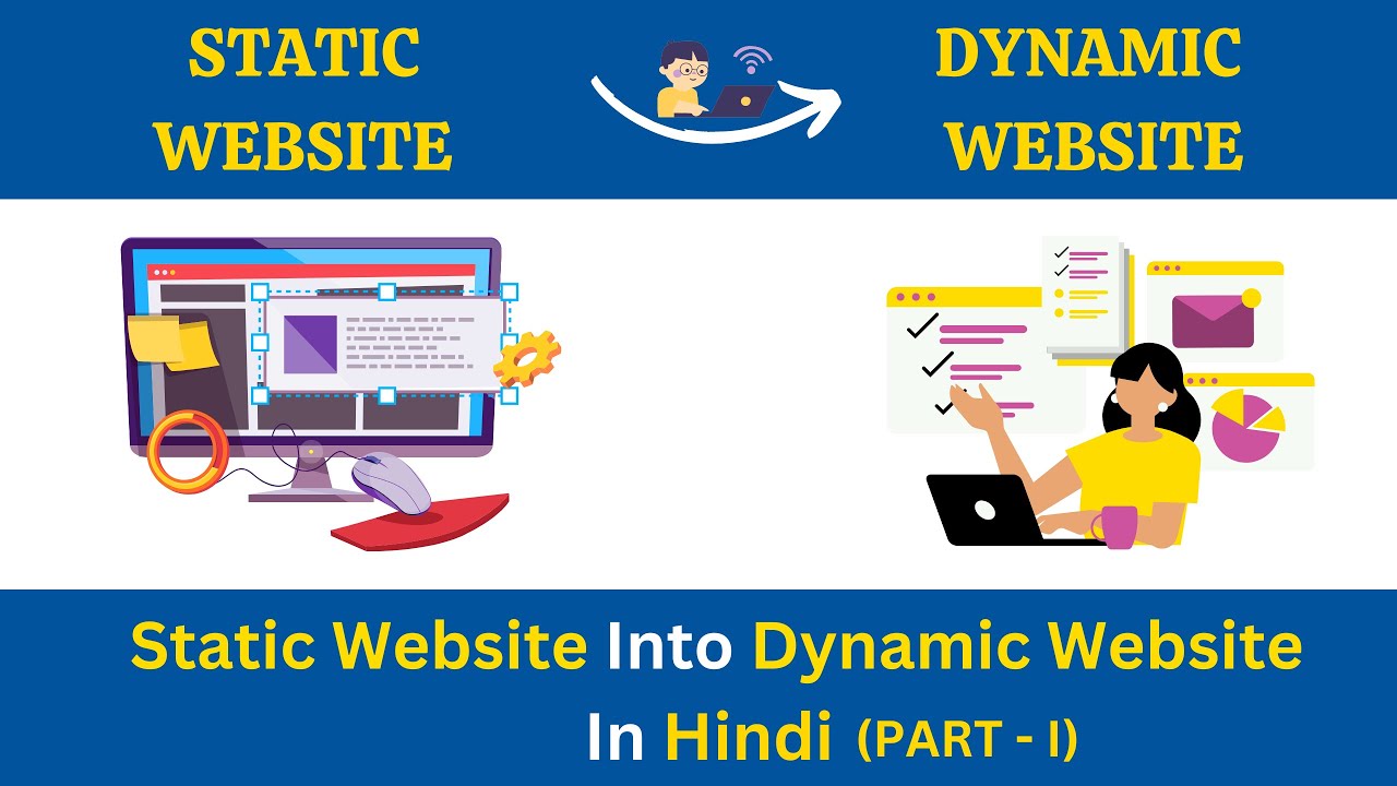 How to Convert Static website into Dynamic website | dynamic website