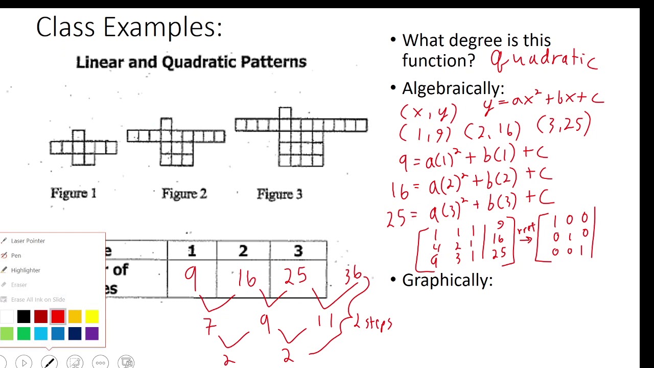 Linear and Quadratic Patterns