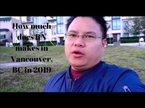How much RN make an hour in Vancouver BC 2019