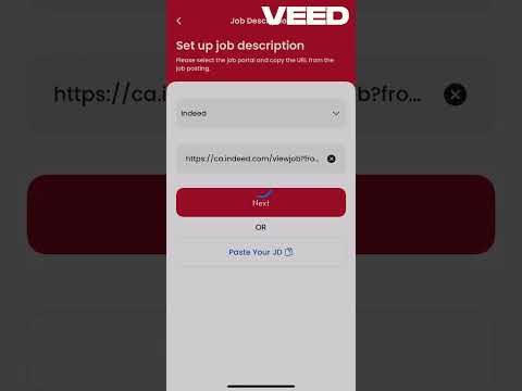 Generate Cover Letter from Indeed Job Description