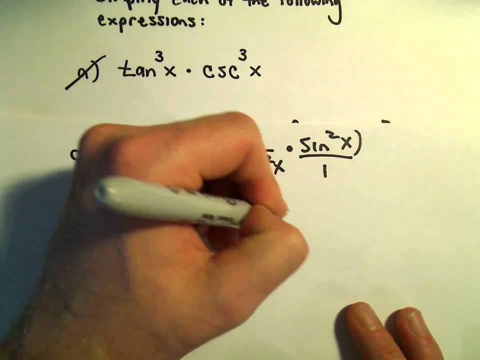 Simplifying Trigonometric Expressions Using Identities, Example 2