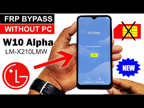 LG W10 Alpha (LM-X210LMW) FRP BYPASS | Without PC New Method 🔥🔥🔥