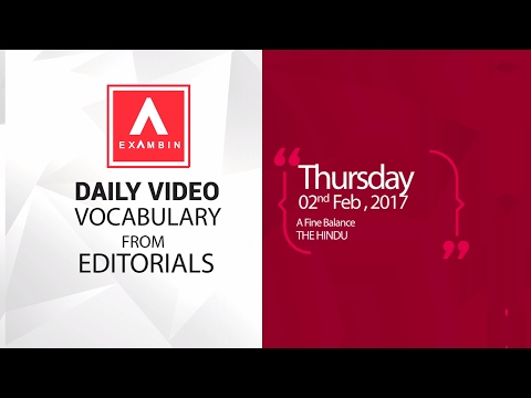 Vocabulary Episode 46 | Purge, Dampen, imperative, Soothe, Frayed | THE HINDU Editorial Words