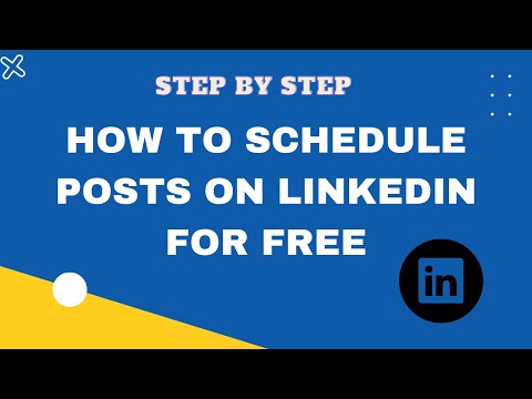 How to schedule posts on LinkedIn for free | LinkedIn post scheduler 2022