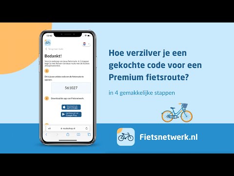Hoe verzilver je een gekochte code uit de Routeshop van Fietsnetwerk.nl?