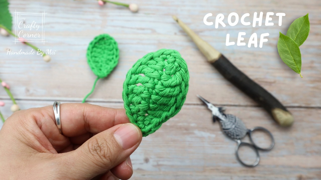 Crochet Leaf Pattern Step-by-Step Tutorial