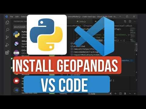 Install GeoPandas for Python in VS Code | Simplify Geospatial Data Analysis | Installation Guide