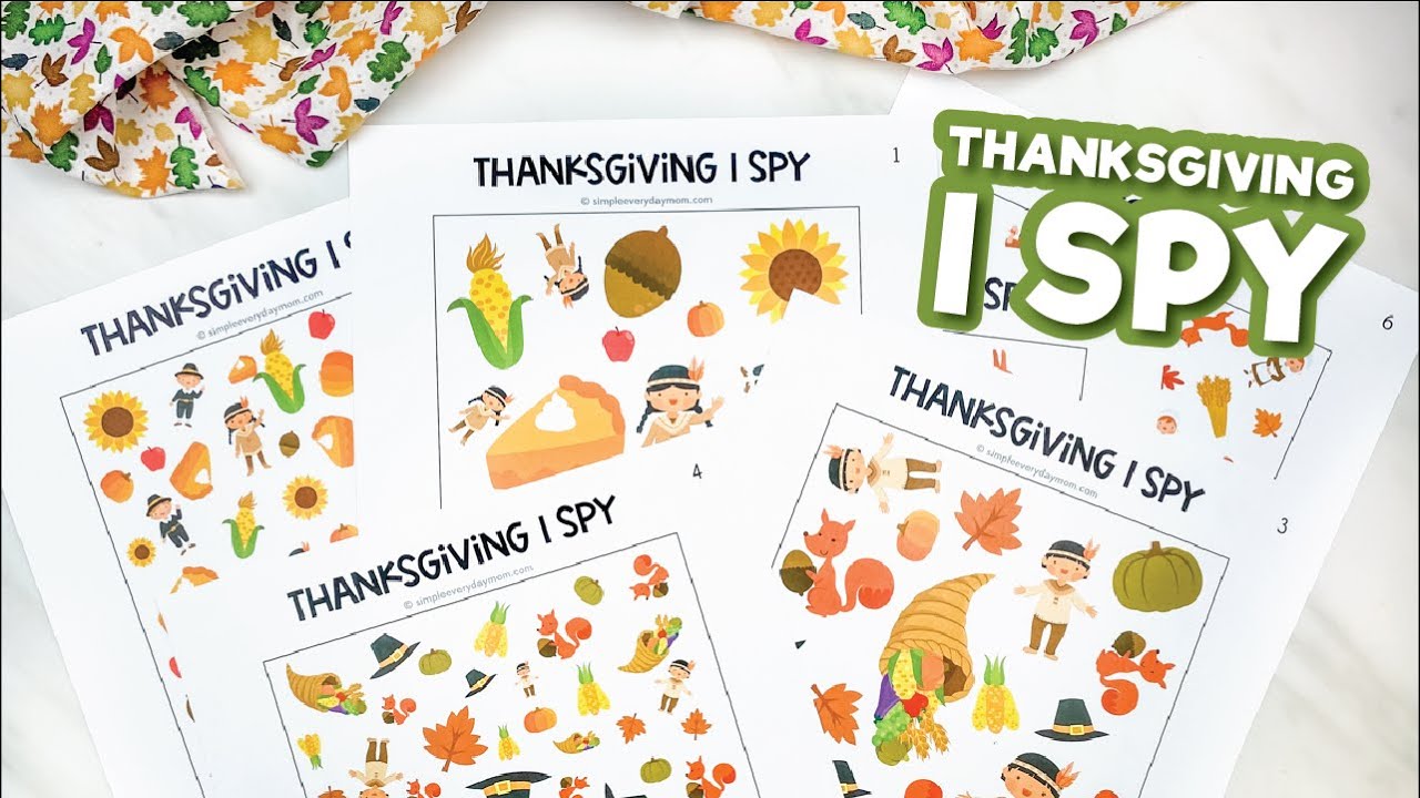 Thanksgiving I Spy Printables