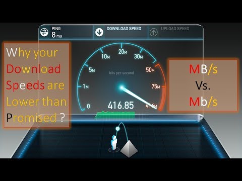 Why am I not getting the promised Internet Speeds ? MB/s vs. Mb/s ? 100 Mbps || Really?