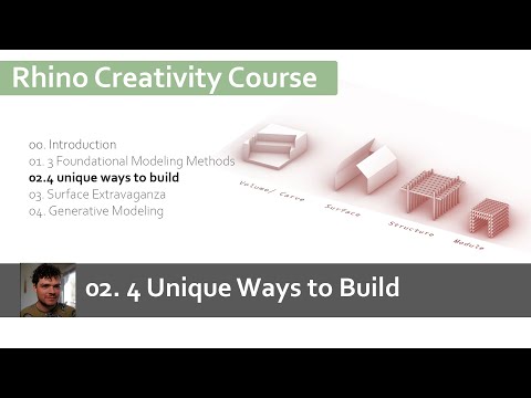 02. 4 Unique Ways to Build - Rhino Creativity Course