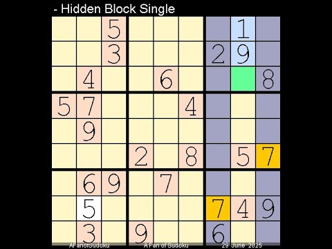 How to Solve New York Times Sudoku Hard 29 June, 2025