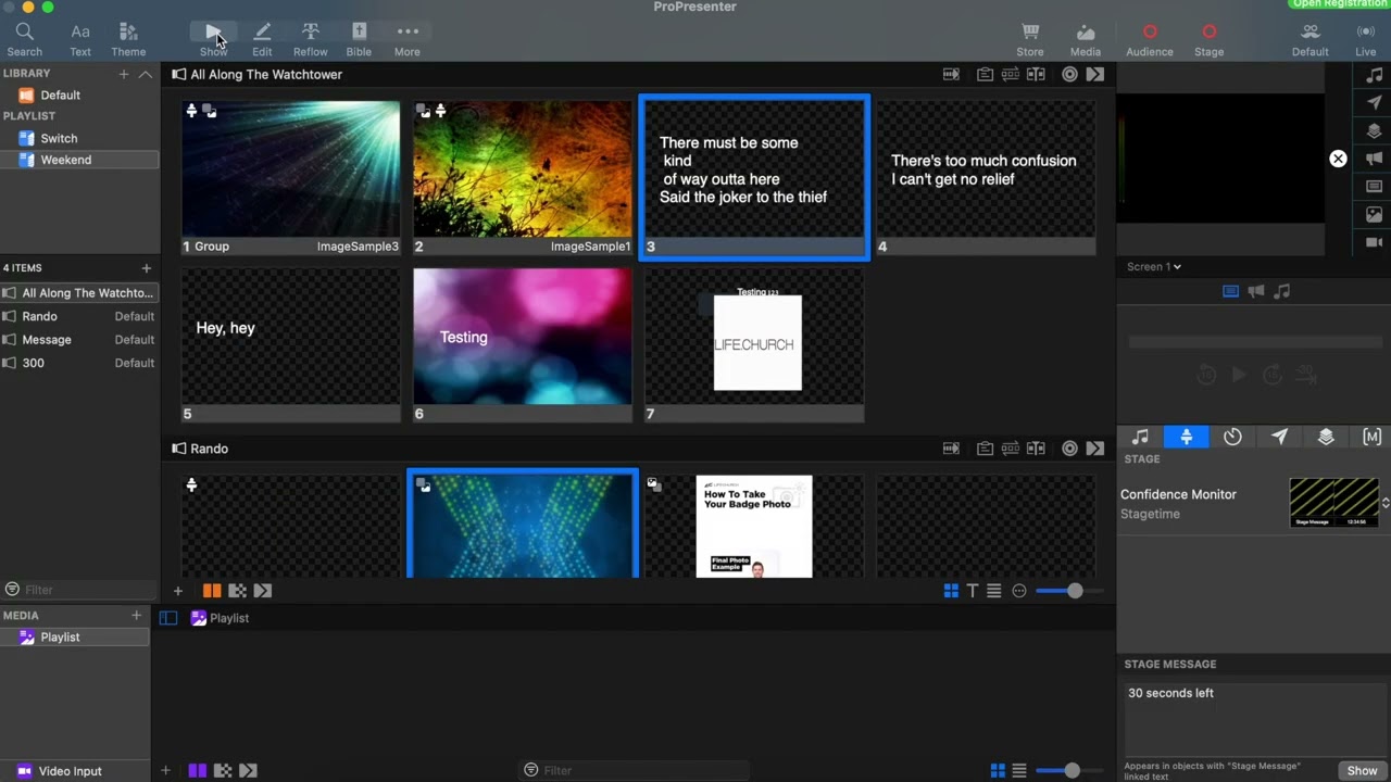 Pro Presenter 7 - Editing Slides
