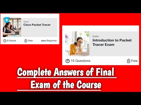 Cisco Packet Tracer Final Exam Solution | MCQs Solution | Introduction to Packet Tracer Exam