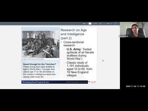 Developmental Psychology Chapter 21 (Adulthood: Cognitive Development) Lecture