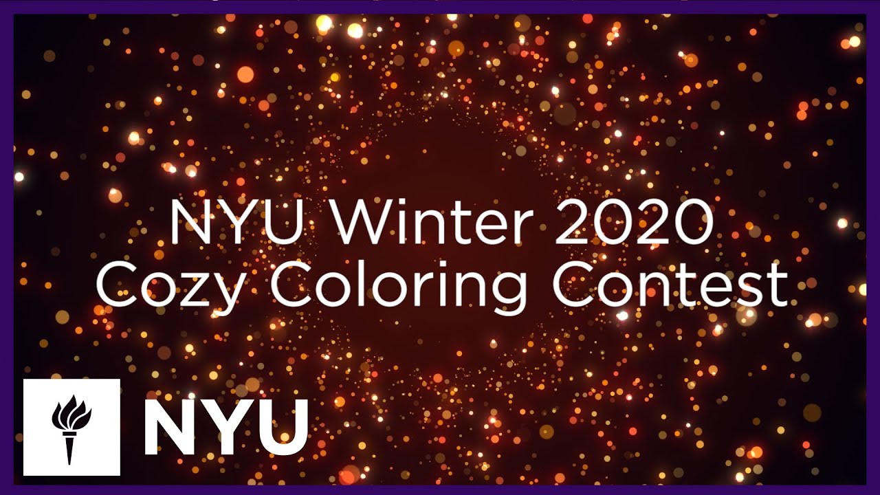 Here are the Winter 2020 NYU Cozy Coloring Contest Finalists