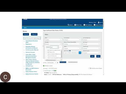 How to look up a TCDS *updated