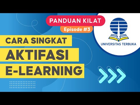 TUTORIAL KILAT CARA AKTIVASI AKUN ELEARNING UNIVERSITAS TERBUKA TUTON UT ONLINE PANDUAN BUAT TERBARU