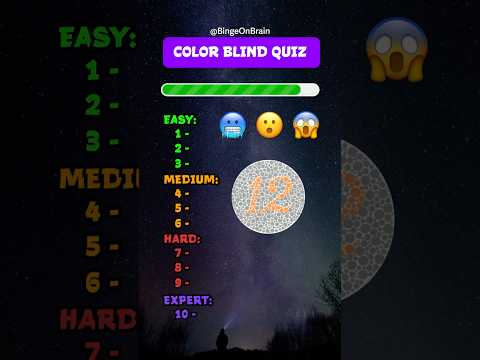 Colorblind? Prove It! Guess the Number!