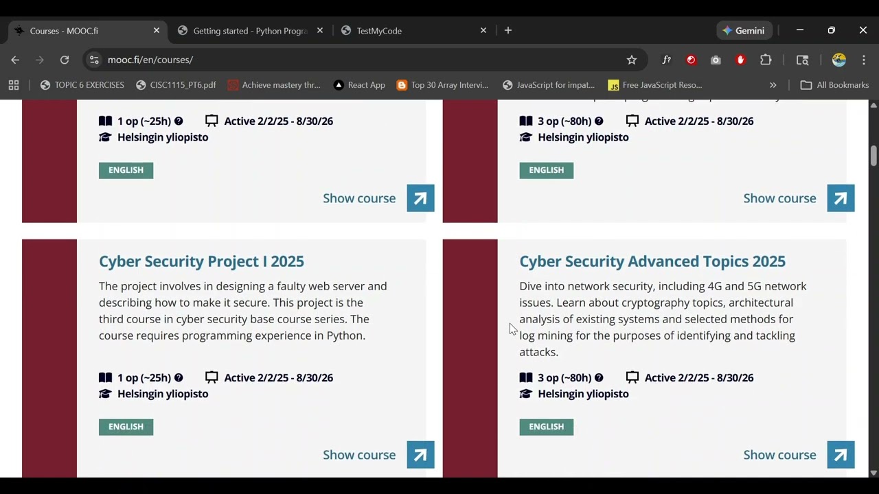 Python Programming MOOC 2026 - Introduction