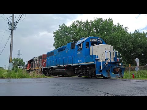CN L52621-19 in Boucherville, Qc, switching wagons at Celenese and Interstand! #train #local #cn