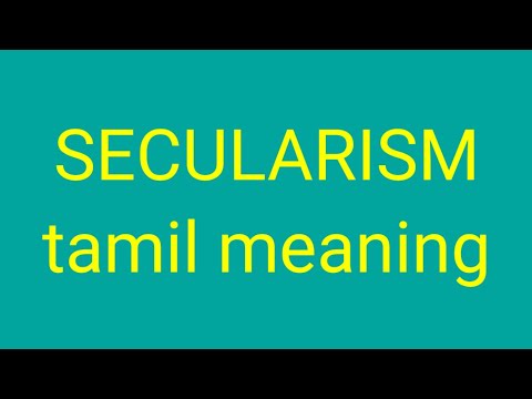 SECULARISM tamil meaning/sasikumar