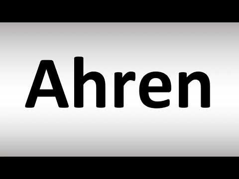 How to Pronounce Ahren
