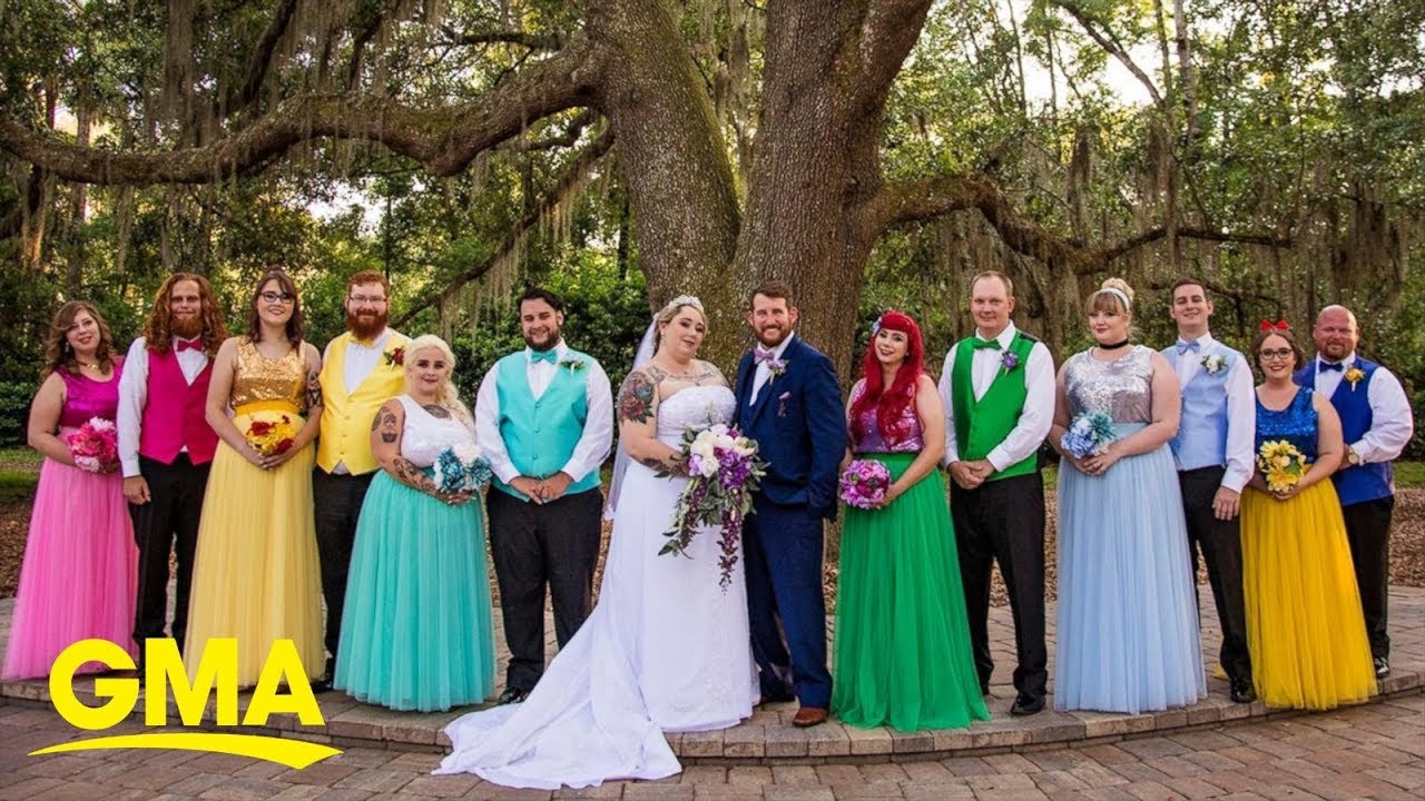 Couple ties knot in magical Disney-themed wedding | GMA