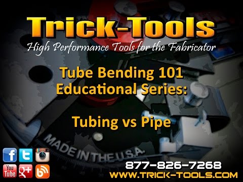 Tube Bending 101 Educational Series: Tubing vs. Pipe