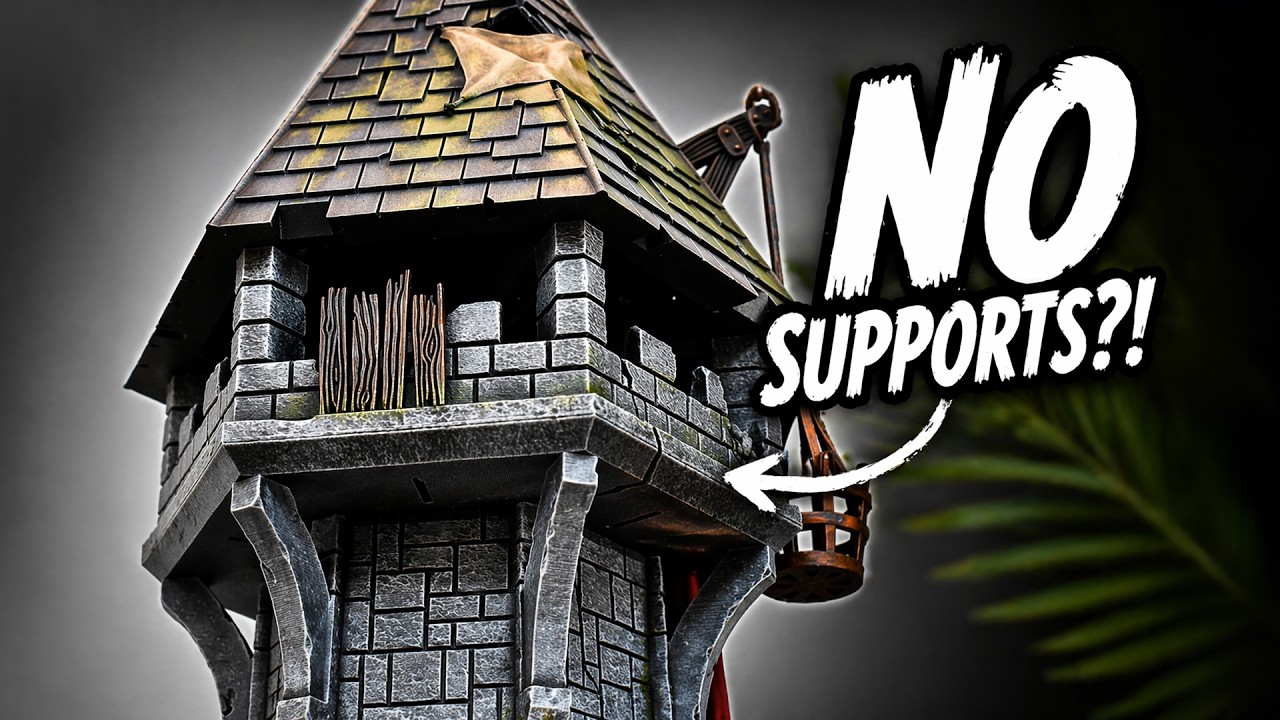 This MASSIVE 3D Printed Tower… No Supports!