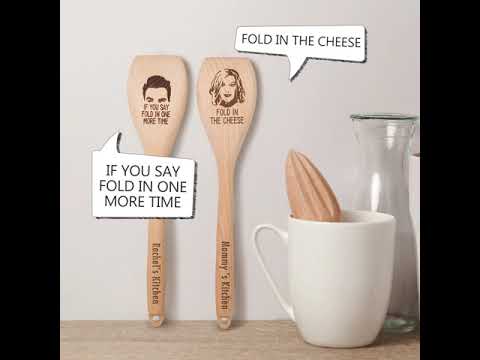 "Fold in the Cheese". Wooden Spoons as Schitt's Creek Gift.