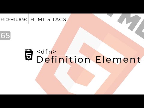 HTML Tags - Definition Element