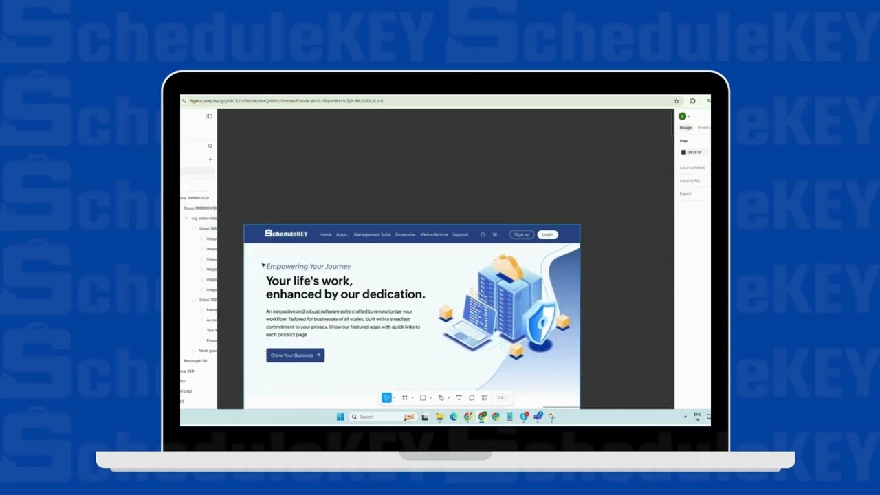 schedulekey Website Design