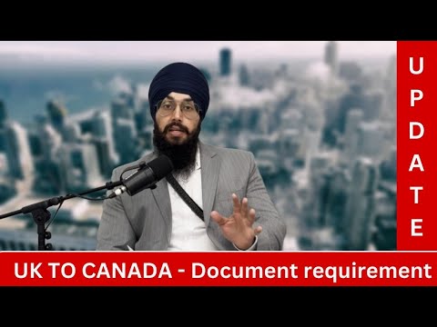 Document checklist for Canada Tourist Visa from the UK