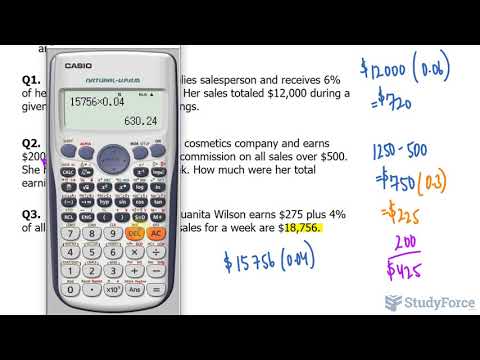 Calculating Commission and Gross Pay