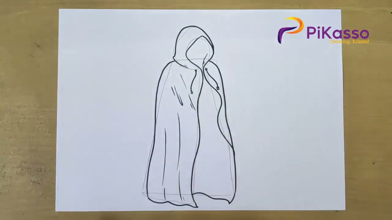 How to Draw a Cloak Easy step by step