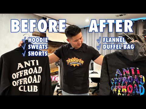 EPIC Clothing Brand Collection Redesign w/ DTF Transfers: From Logo to Press (Step-by-step)