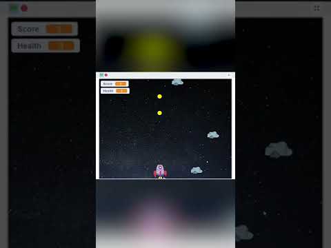 The game I made in a scratch workshop | Scratch Coding | Space Shooting Game