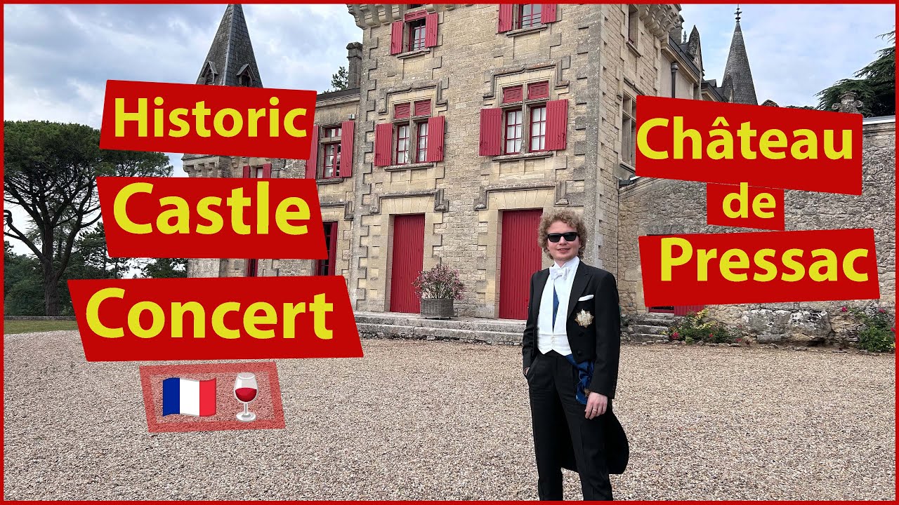 My Concert at a Historic Castle - Château de Pressac 🇫🇷🍷 |Nikolay on the Road|
