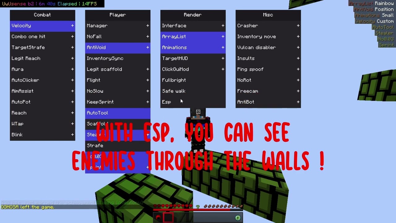 Eaglercraft Client Review: Part 6: UwU Client