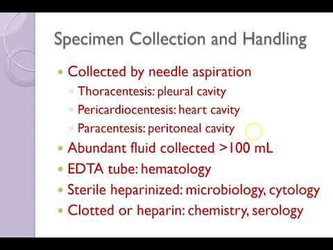 MLT 220 Serous Fluid