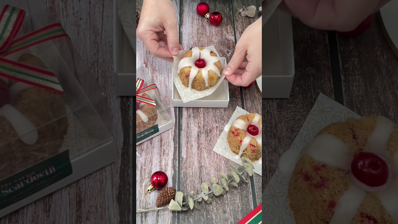 Mini Bolos Natalinos de especiarias para sua mesa de Natal #shorts #bolo #natal