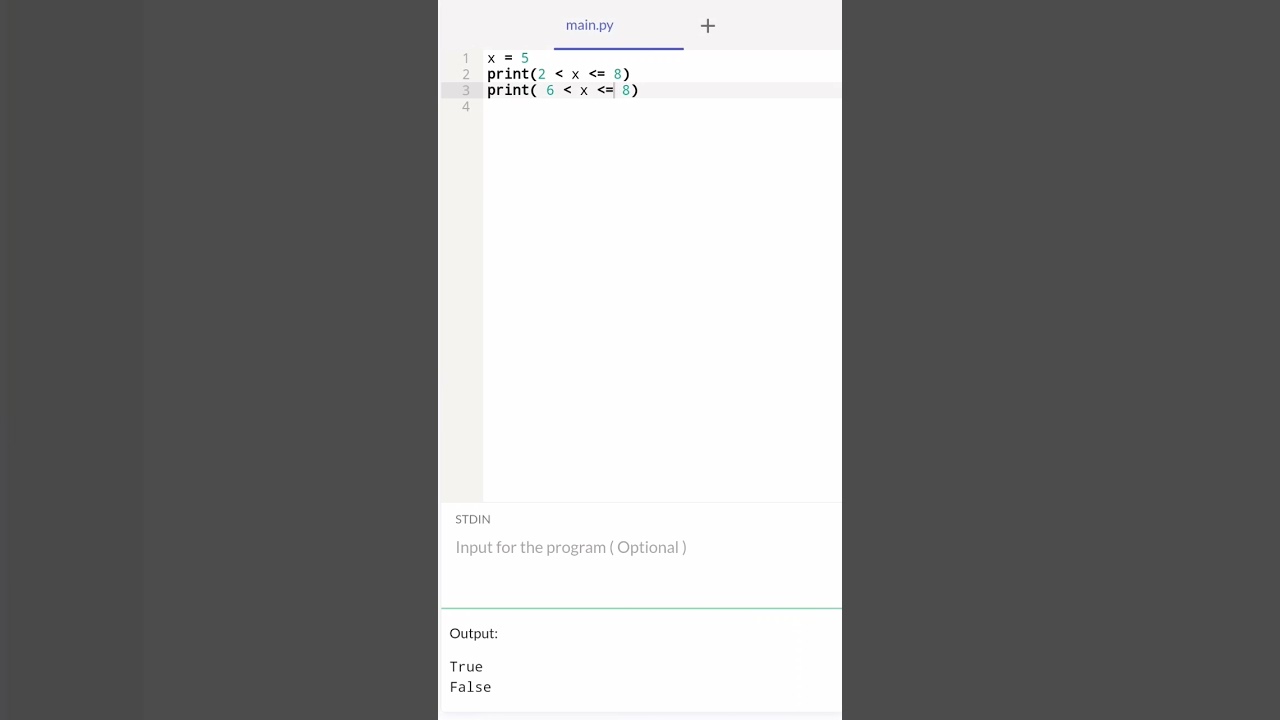 Chain comparisons python #programming #developer #python #code #pythonprogramming #cleancode #codes
