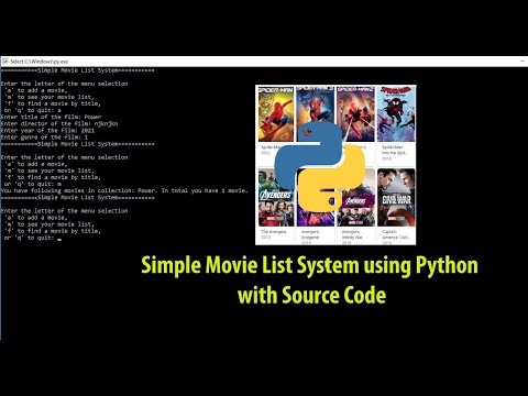 Movie Management System Project in Python with Source Code | Free Python Projects with Source Code