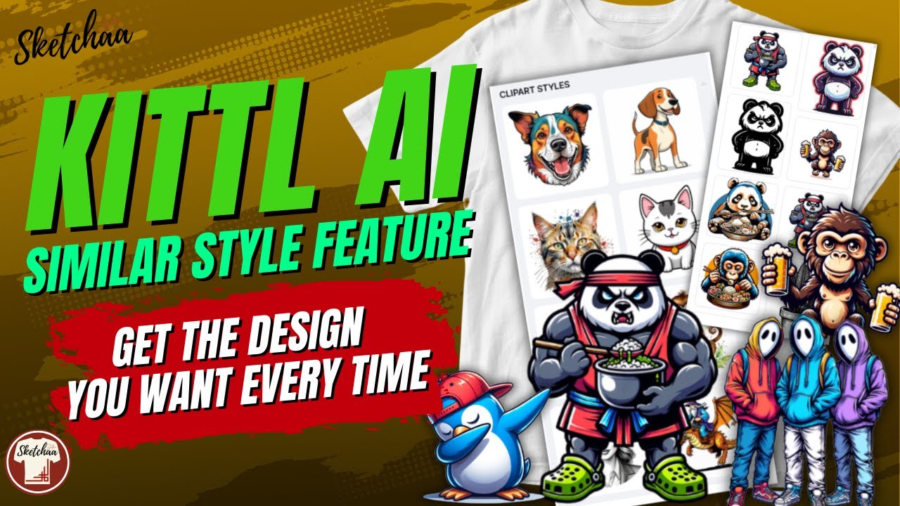 How to Master Kittl AI’s Similar Styles Feature: Perfect Designs in Minutes | Kittl Tutorial | POD
